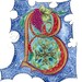 B/elizabethan/letter B/historical Script/vintage Monogram/old English ...