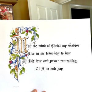 May the Mind of Christ, My Savior/old Hymn/wall Art/gift for Him/gift ...