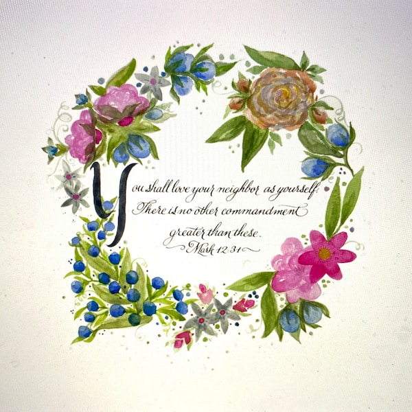 Greatest Commandment Etsy