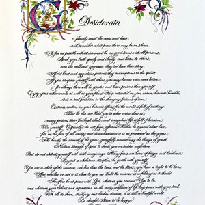 Desiderata Poem Print: Gold Celtic Knot, Scottish Tartan Art - Etsy