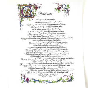 Desiderata Poem Print: Gold Celtic Knot, Scottish Tartan Art - Etsy