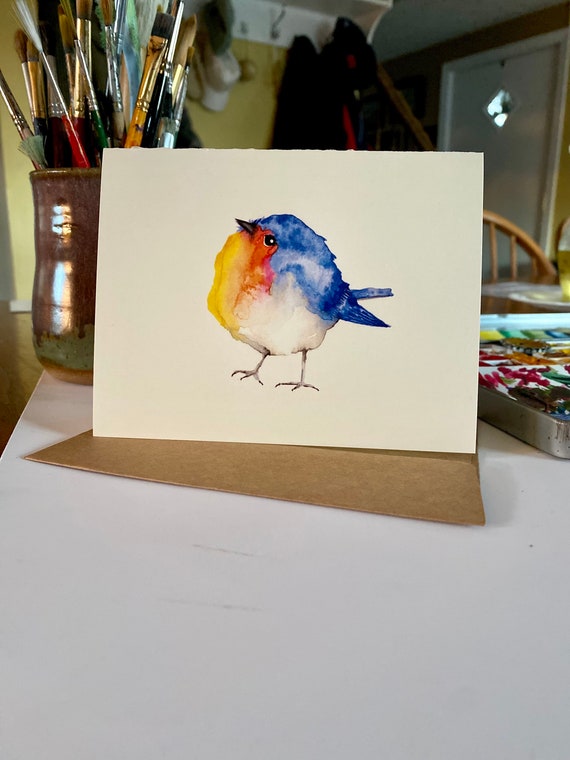 Little Robin/note Cards/boutique Notecards/blank/6 per - Etsy