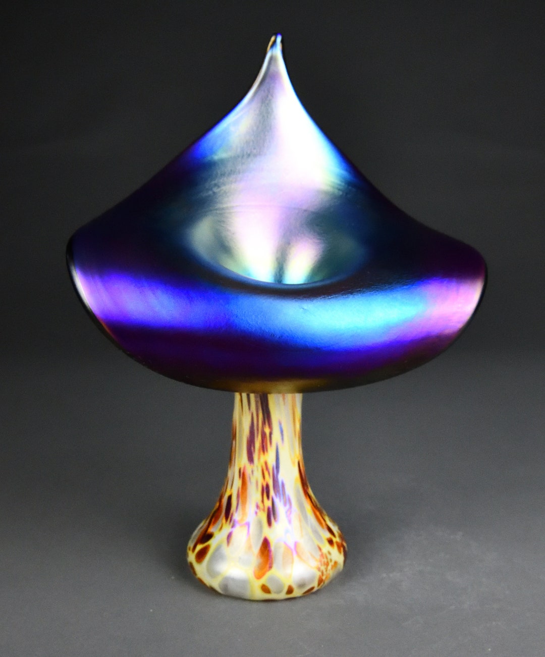 Hand Blown Glass Jack in the Pulpit in Yellow , Red, Purple, Orange ...