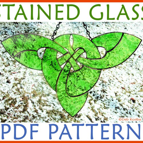 Easy Celtic Ankh Stained Glass Pattern Stain Glass Knotwork | Etsy
