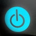Power Symbol Reflective Decal, Power Button Motorcycle Sticker ...