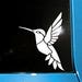 Hummingbird Vinyl Decal, Flying Humming Bird Car Window Sticker, Ruby ...