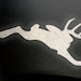 Jackalope Reflective Decal, Mythological Jackrabbit Bike Sticker ...