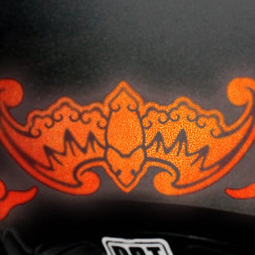 Fu Bat Reflective Decal Set Lucky Bat Motorcycle Helmet - Etsy