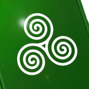 Triskele Decal, Triskelion Window Sticker, Celtic Pagan Triangle Car ...