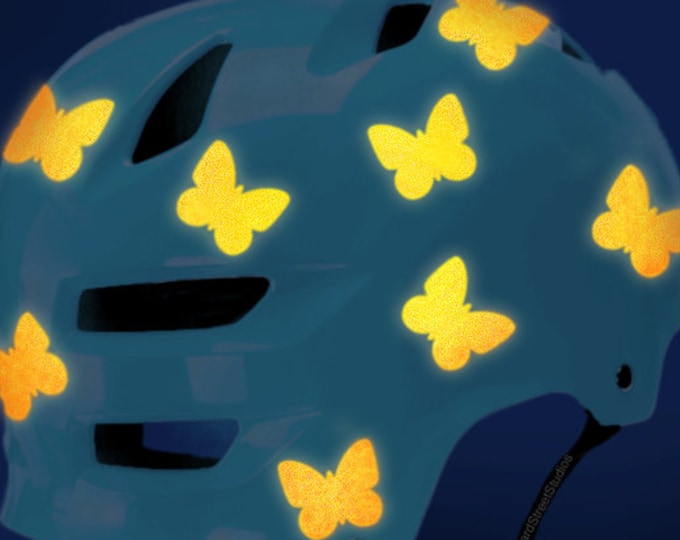 Reflective Butterfly Decals, Set of 15 Retro Reflective Butterfly Bike ...