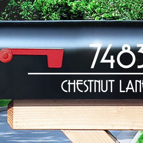 House Number Decal Street Address Sticker Personalized Door - Etsy