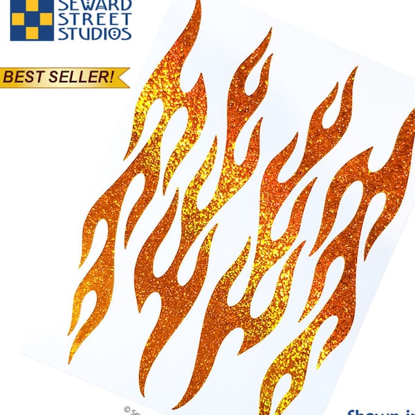 Flame Decals - Etsy