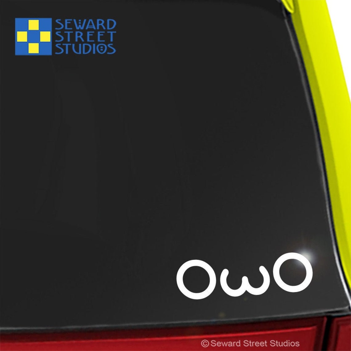 Owo Decal Emoticon Meme Laptop Sticker Furry Fandom Car - Etsy