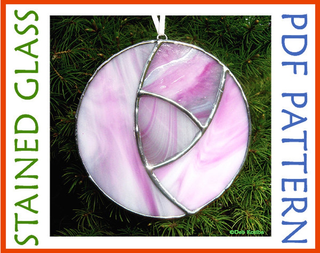 Easy Rose Stained Glass Pattern, Stained Glass Rose Digital Download ...
