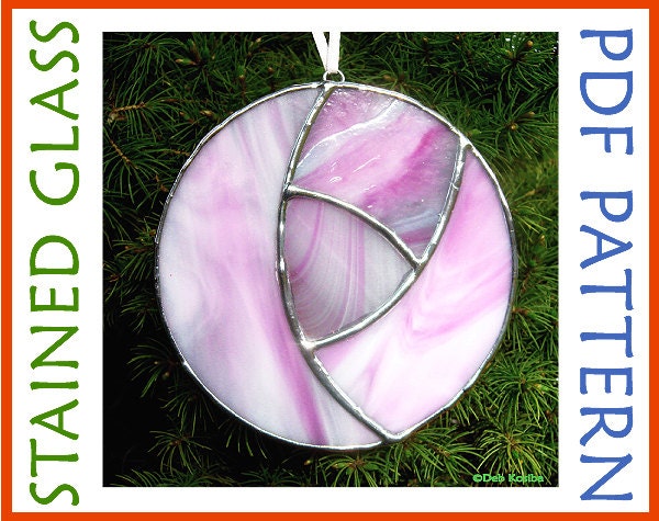 Easy Rose Stained Glass Pattern Stained Glass Rose Digital | Etsy