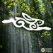 Spiral Hare Vinyl Decal Leaping Rabbit Window Sticker Celtic - Etsy