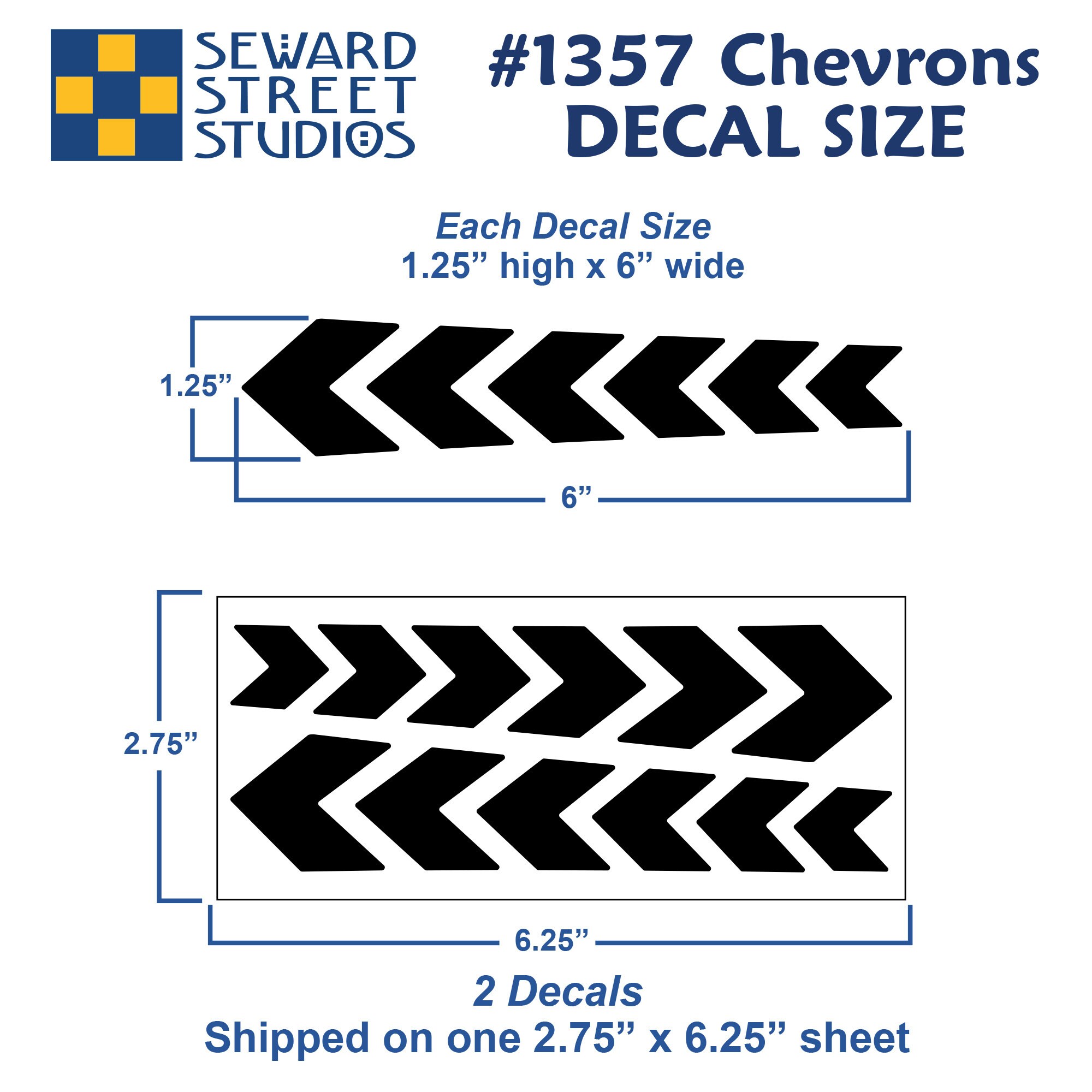 Set of 2 Chevron Decals, Racing Stripes Motorcycle Helmet Sticker Kit ...