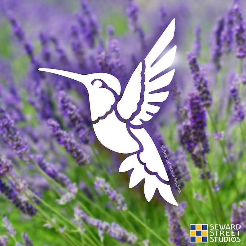 Hummingbird Vinyl Decal Flying Humming Bird Car Window - Etsy