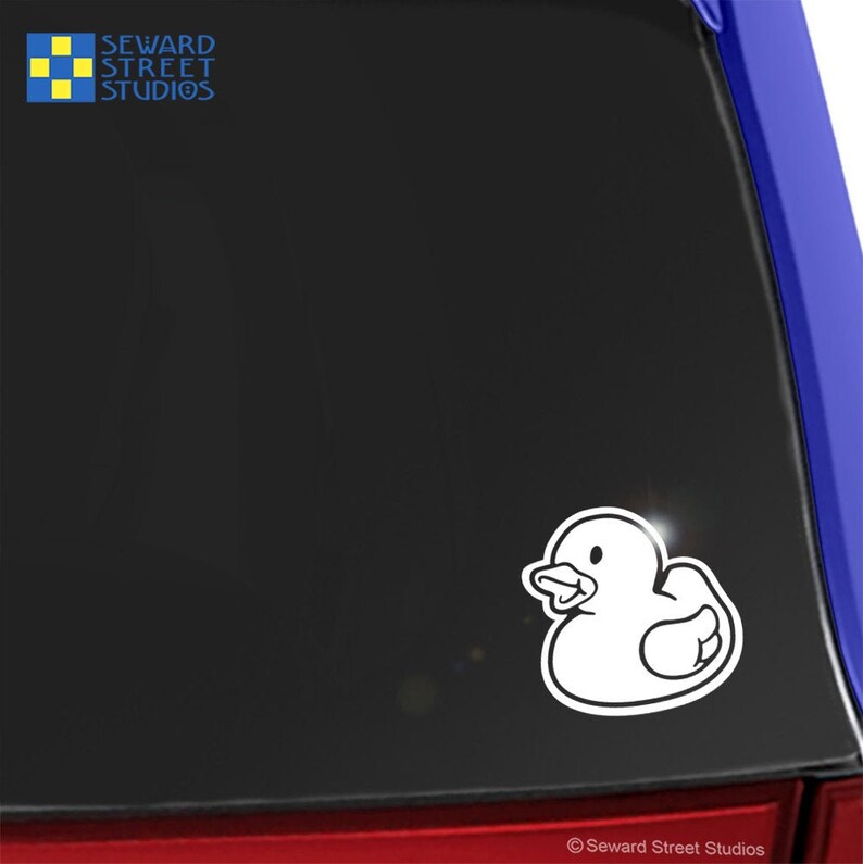 Rubber Duck Decal Cute Bathtime Ducky Laptop Sticker Happy - Etsy