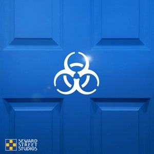 Biohazard Symbol Decal, Biohazard Helmet Sticker, Biohazard Symbol ...