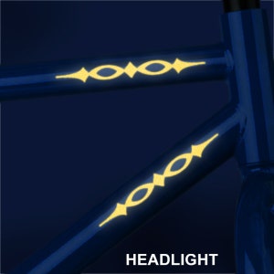 Vintage Style Reflective Decals, Retro Reflective Bike Stickers ...