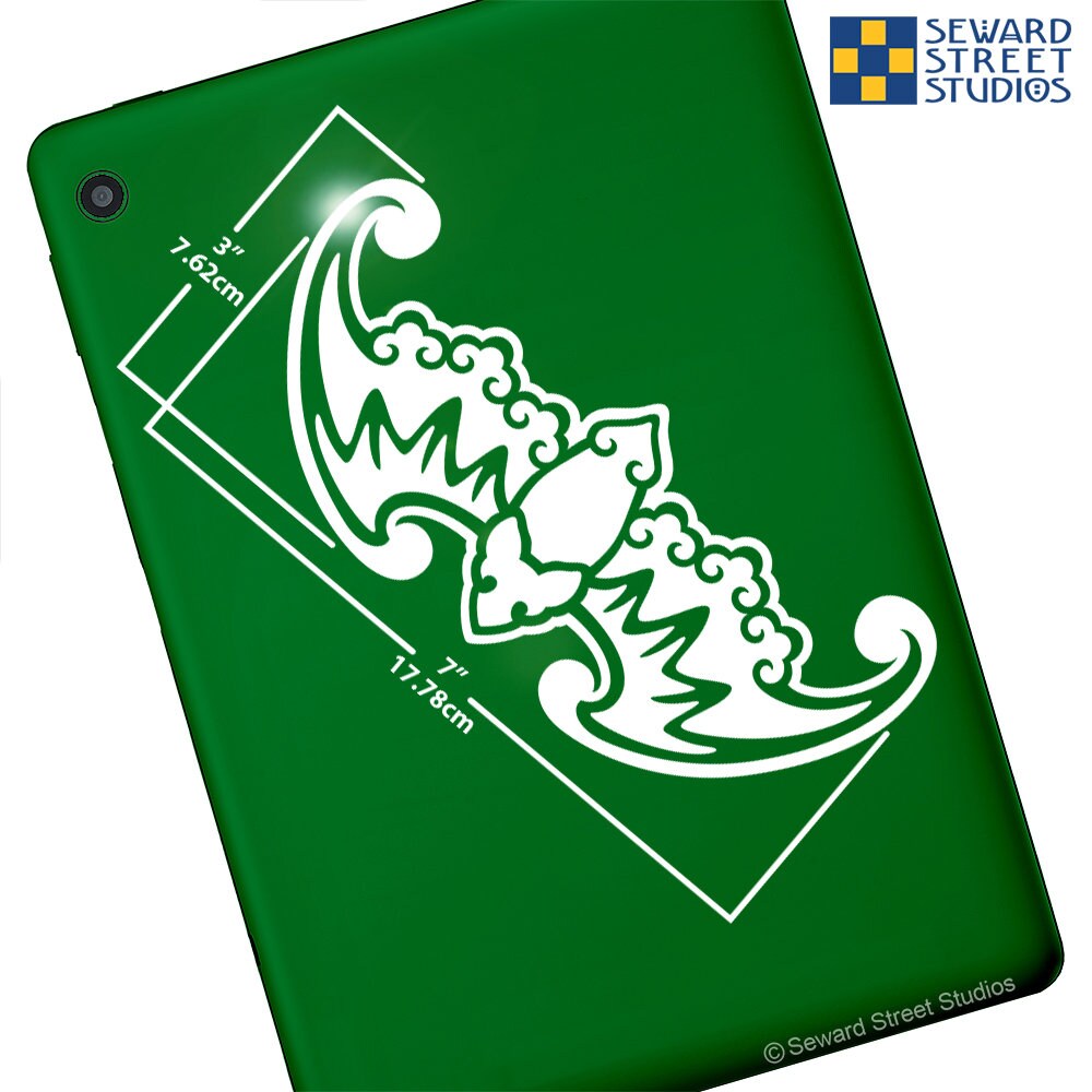 Fu Bat Reflective Vinyl Decal, Lucky Bat Laptop Sticker, Chinese Bat ...