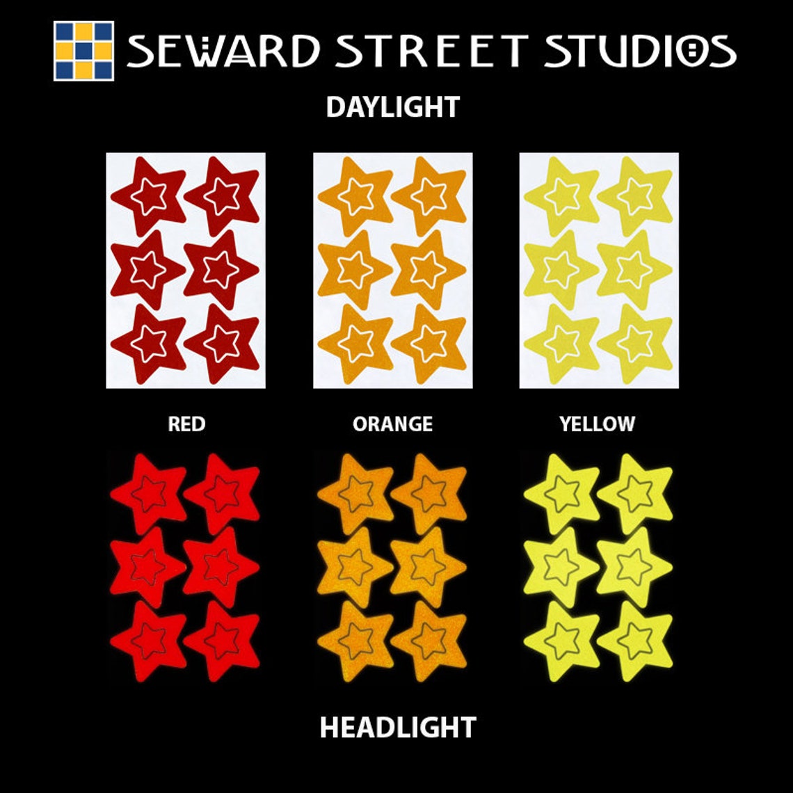 Stars Reflective Decals Set Stars Motorcycle Helmet Stickers | Etsy