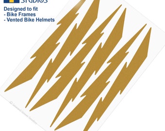 Gold Lightning Decal - Etsy