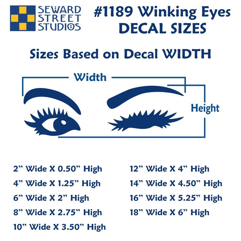 Winking Eyes Reflective Decal, Eye Lashes Wink Car Window Sticker ...