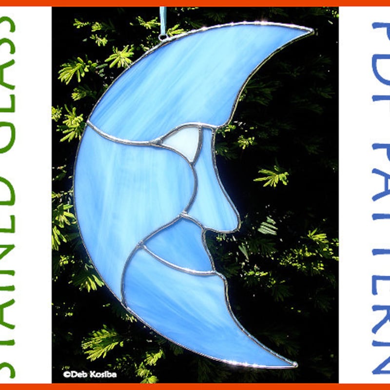 Moon Man Stained Glass - Etsy