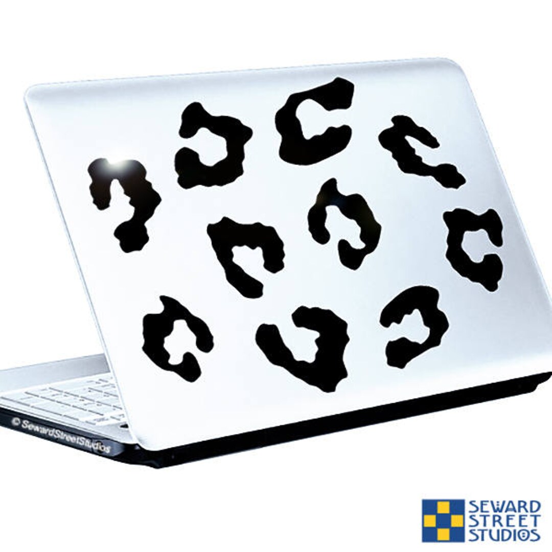 Leopard Spots Decal Set, 10 Leopard Spots Laptop Stickers, 10 Big Cat ...