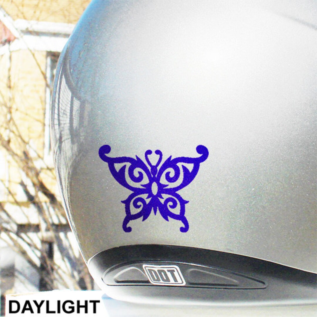 Tribal Butterfly Reflective Decal, Butterfly Helmet Sticker, Butterfly ...