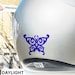 Tribal Butterfly Reflective Decal, Butterfly Helmet Sticker, Butterfly ...