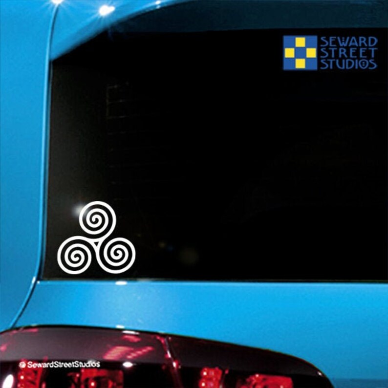Triskele Decal Triskelion Window Sticker Celtic Pagan | Etsy
