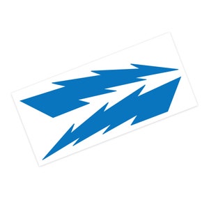 Set of 2 Lightning Bolt Decals, Motorcycle Helmet Sticker Kit, 3M ...