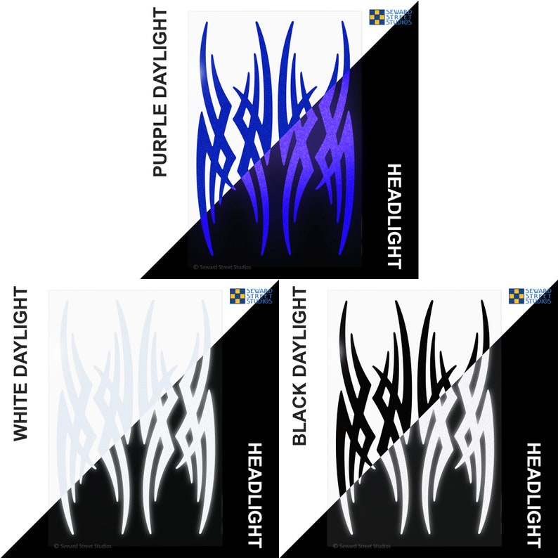 Tribal Reflective Decal Set Thin Tribal Helmet Stickers Kit - Etsy