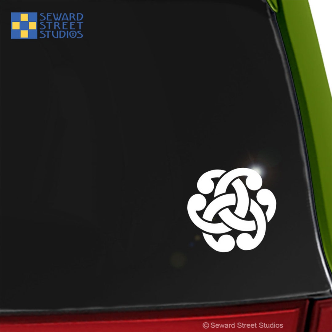 Celtic Knotwork Round Decal Irish Knot Car Window Sticker - Etsy
