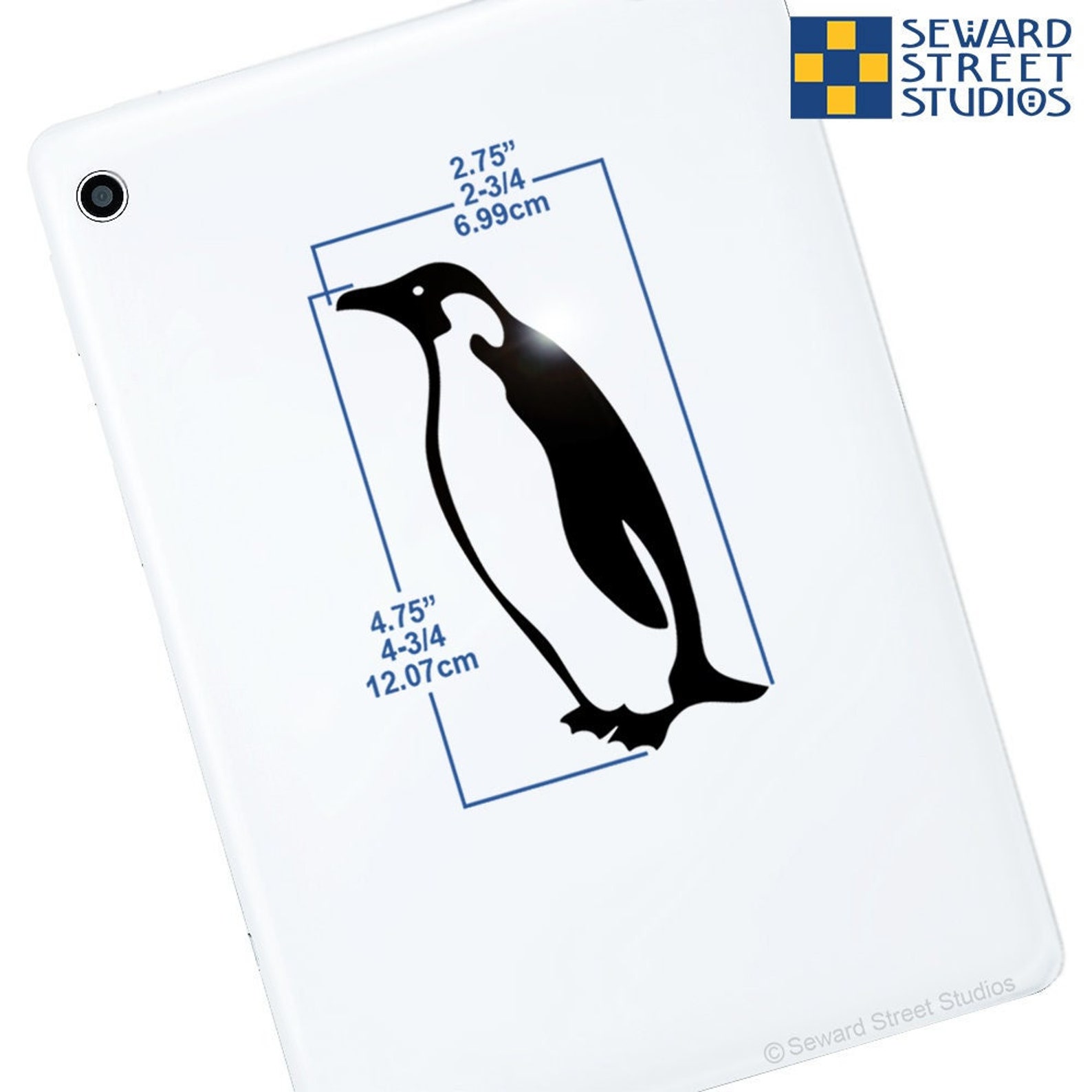 Standing Penguin Decal Penguin Laptop Sticker Penguin Tablet - Etsy