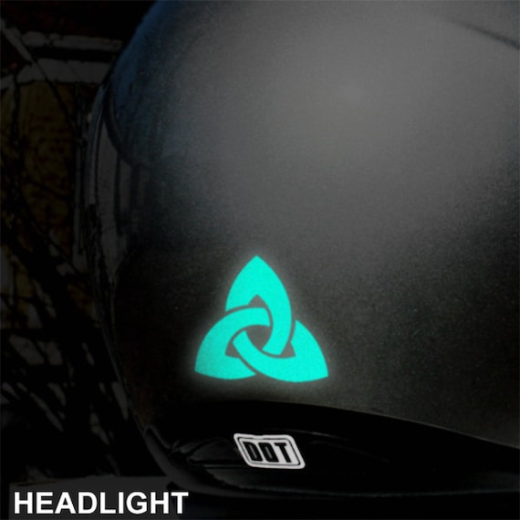 Triquetra Reflective Decal Trinity Knotwork Bicycle Helmet - Etsy