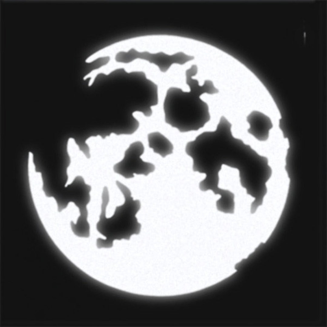 Full Moon Reflective Decal, Moon Bike Helmet Sticker, Full Moon ...