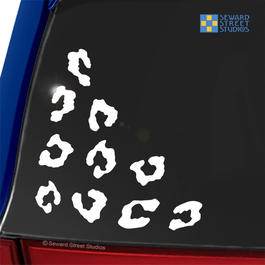 Leopard Spots Decal Set 10 Leopard Spots Laptop Stickers 10 - Etsy