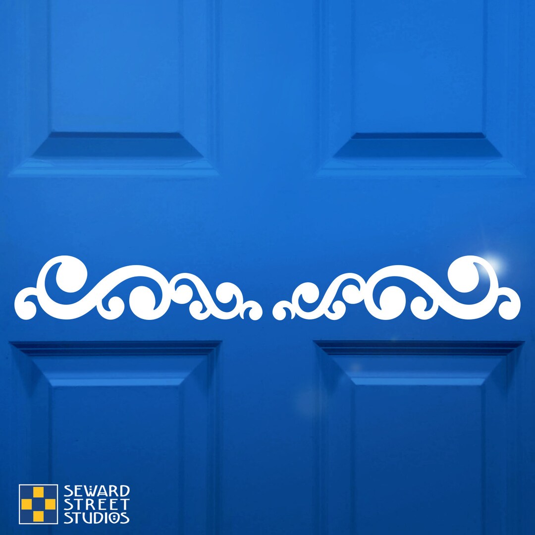 Set of 2 Vintage Swirls Decals Retro Style Motorcycle Sticker - Etsy