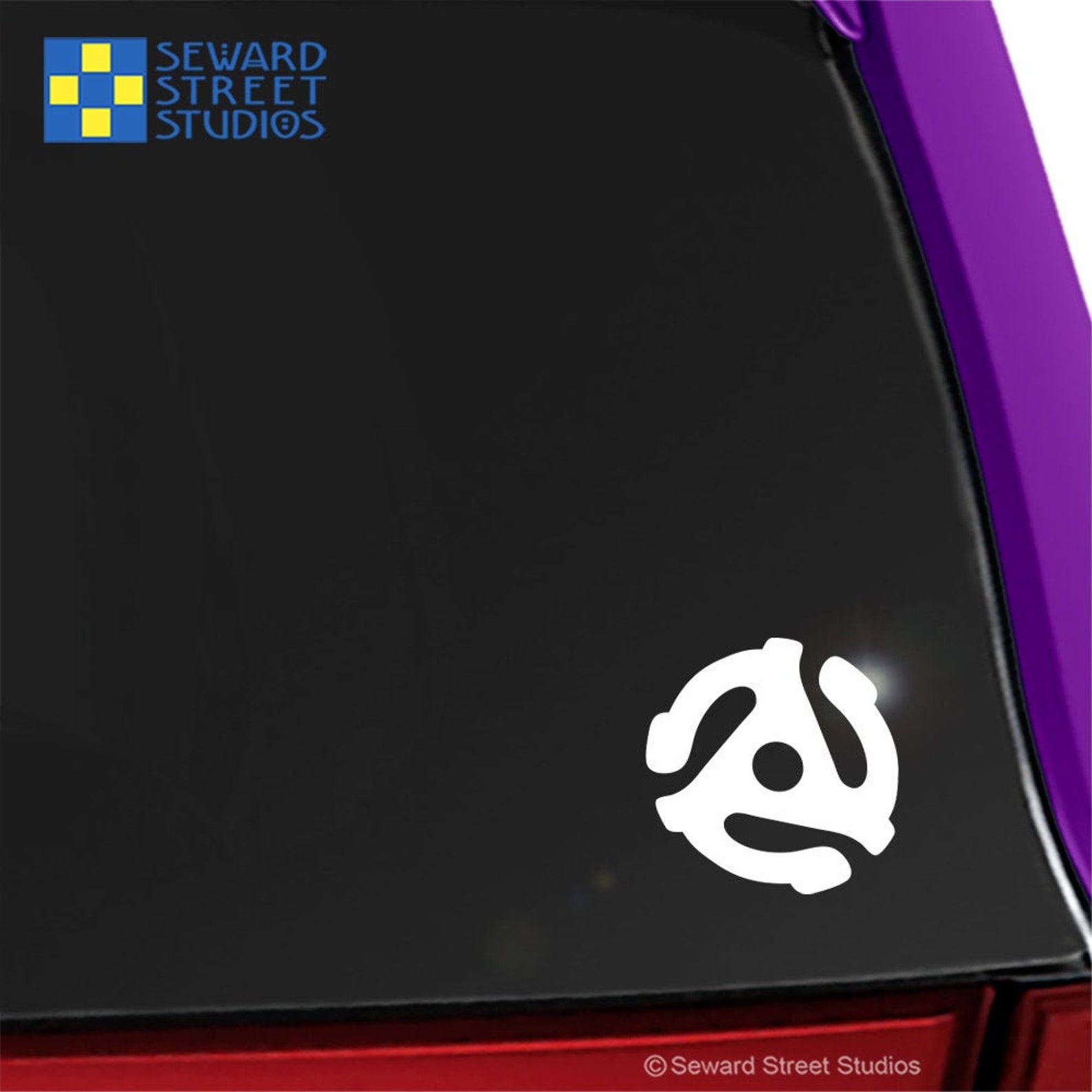 45 Adapter Vinyl Decal Record Insert Car Window Sticker 45 - Etsy