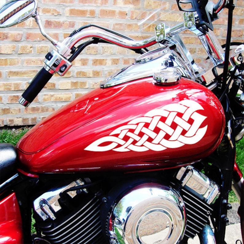 Celtic Knotwork Decal Set, Irish Motorcycle Tank Stickers, Icovellavna ...