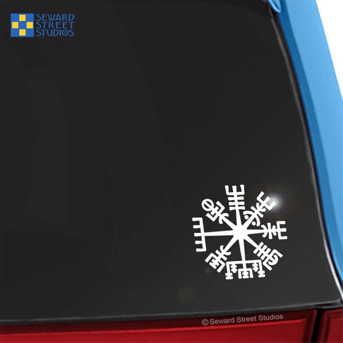 Vegvisir Decal Norse Wayfinder Symbol Laptop Sticker - Etsy