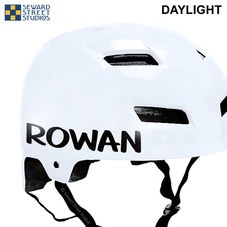 Single Personalized Name Reflective Decal Custom Name Helmet - Etsy