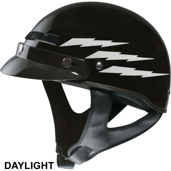 6 Lightning Bolts Reflective Decal Set Six Lightning Bike | Etsy