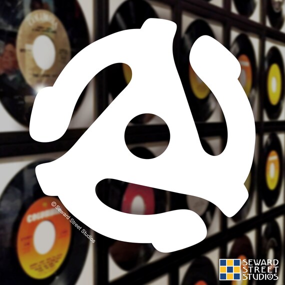 45 Adapter Vinyl Decal Record Insert Car Window Sticker 45 - Etsy