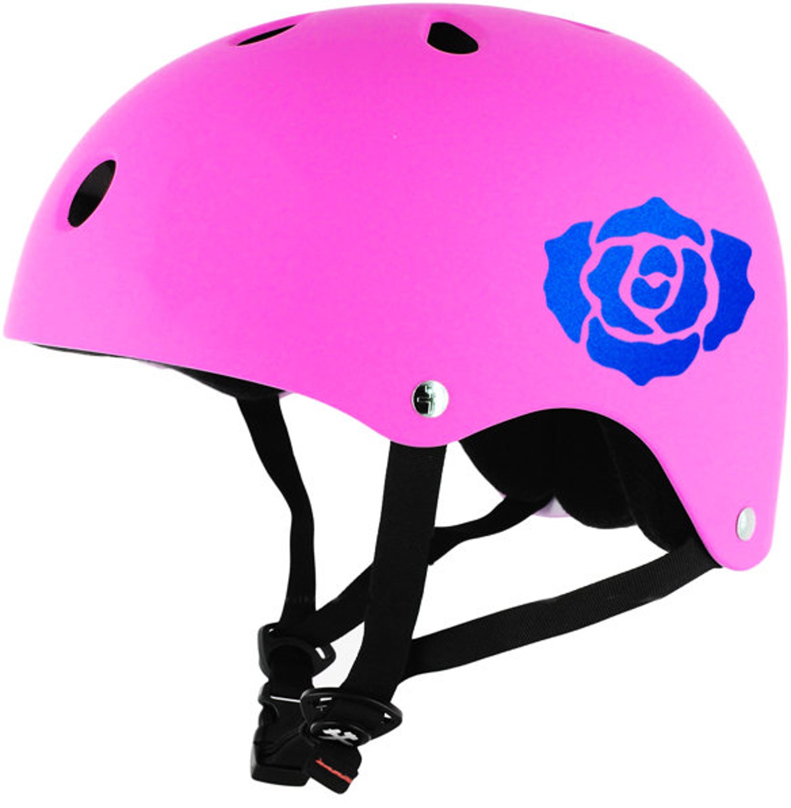 Rose Reflective Decal, Flower Bike Helmet Sticker, Rosebud Bloom ...