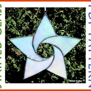 Easy Stained Glass Star Pattern / 5 Point Star Suncatcher PDF ...